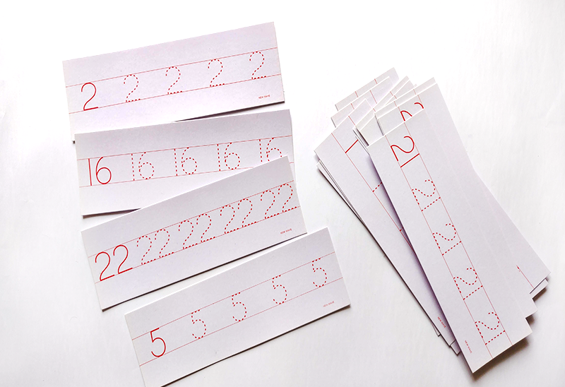 1-30 Writing Strips number writing strips reuseable – Vyvic Educational ...