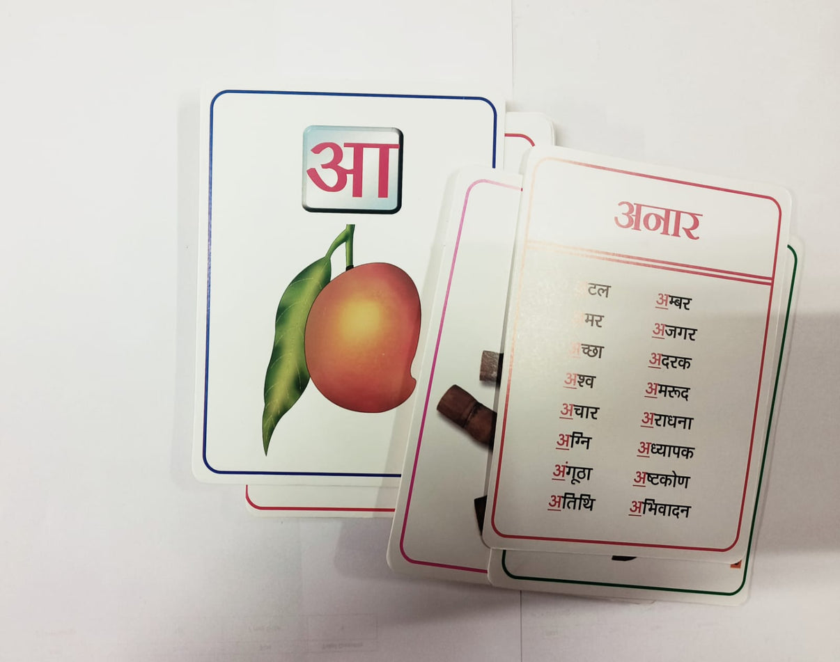 Hindi Alphabet with Words Activity Flash Cards Hindi – Vyvic ...