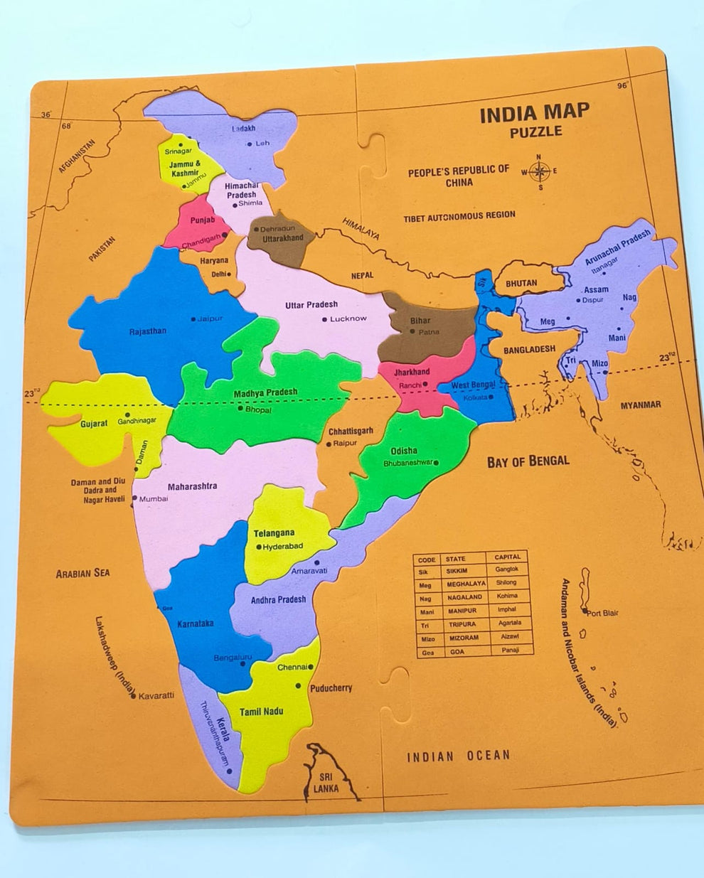 Eb/Bharat India Map Puzzle – Vyvic Educational Needs